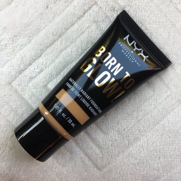 NYX | Makeup | 55 Nyx Born Glow Radiant Foundation Neutral Buff Liquid ...